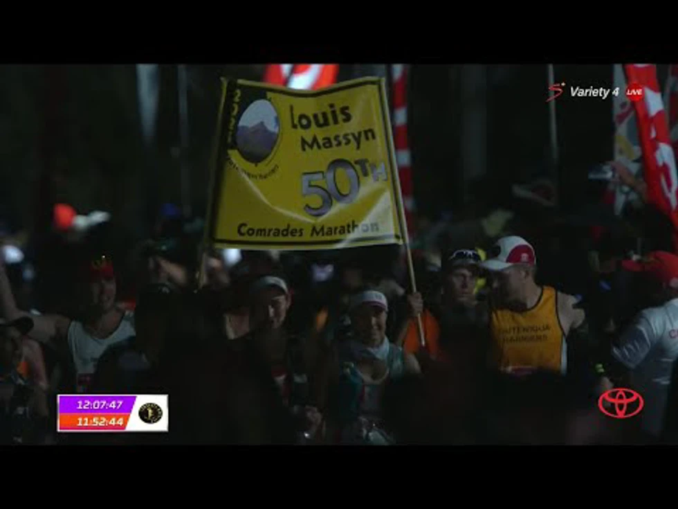 Louis Massyn completes his 50th Comrades | Comrades Marathon 2025 ...