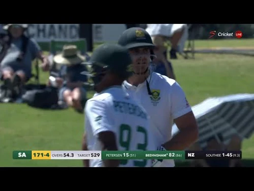 New Zealand v South Africa | 1st Test | 4th innings | David Bedingham ...