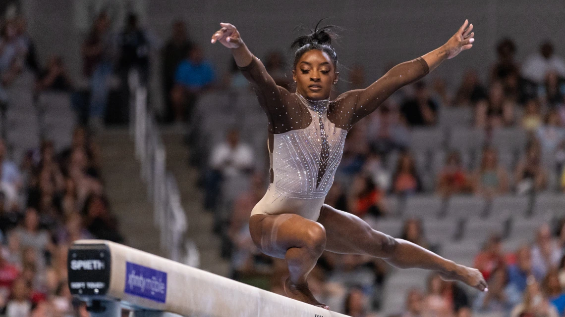 Biles back to 'calm, sometimes goofy' self as Olympic history beckons ...