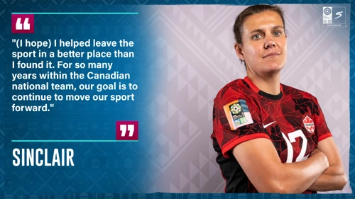 Canada's talismanic leader Sinclair is now a vocal advocate of women's ...