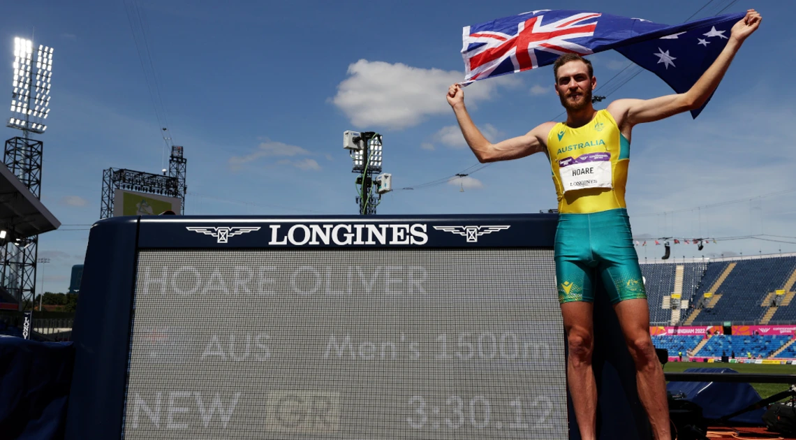Hoare's golden roar as Australian wins shock 1500m title | SuperSport