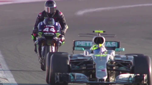 Motorsport | Valentino Rossi and Lewis Hamilton swap rides | SuperSport