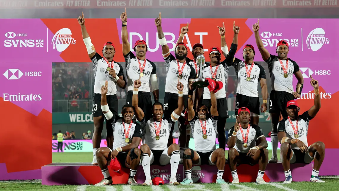 Spain v Fiji | Cup Final | Highlights | World Rugby HSBC Sevens Series Dubai | SuperSport