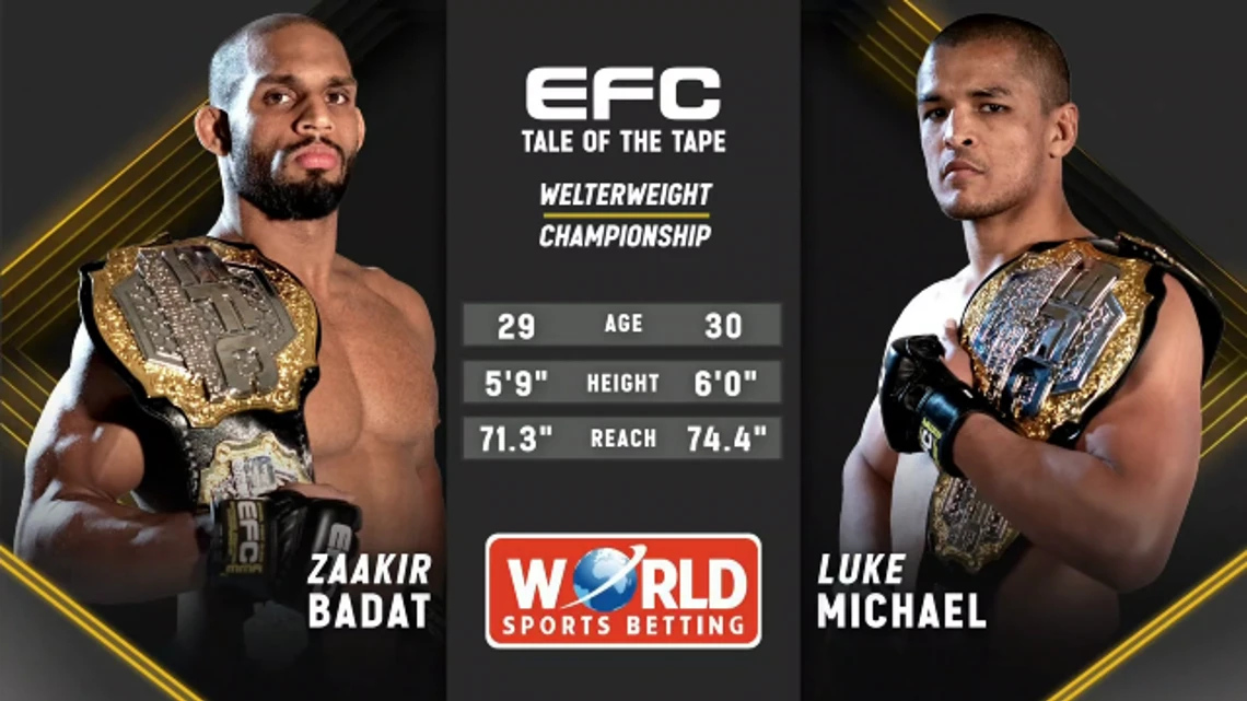 Zaakir Badat v Luke Michael | Welterweight Fight | Highlights | EFC ...