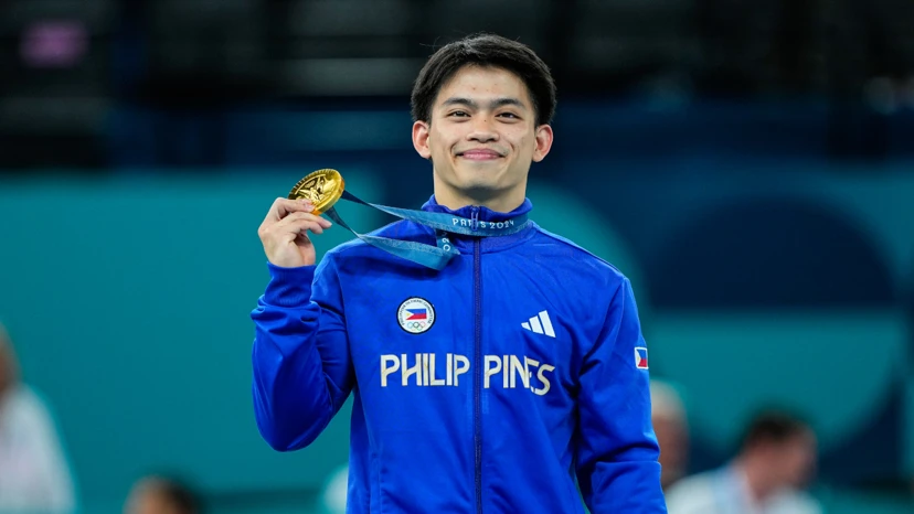 'Overwhelmed' Yulo wins historic gymnastics Olympic gold for Philippines | SuperSport