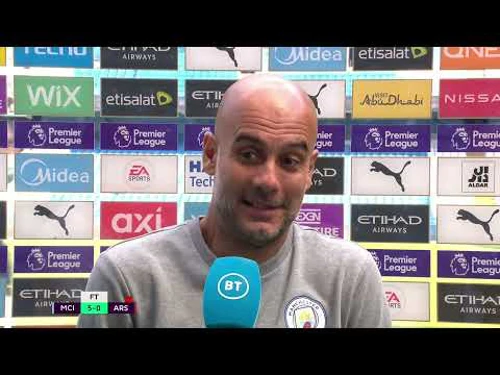 Premier League | Manchester City v Arsenal | Post-match interview with ...
