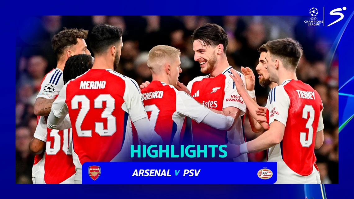 PSV Eindhoven vs Arsenal | UEFA Champions League | SuperSport