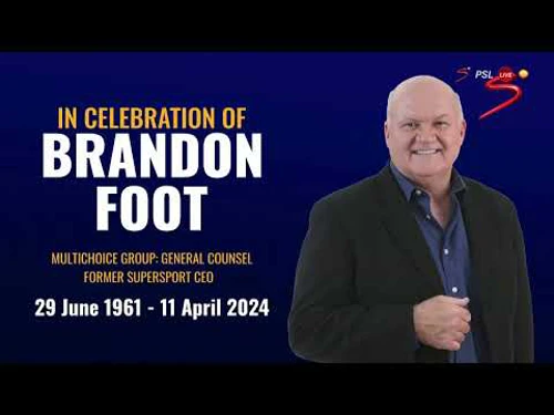 Tribute for Brandon Foot | SuperSport