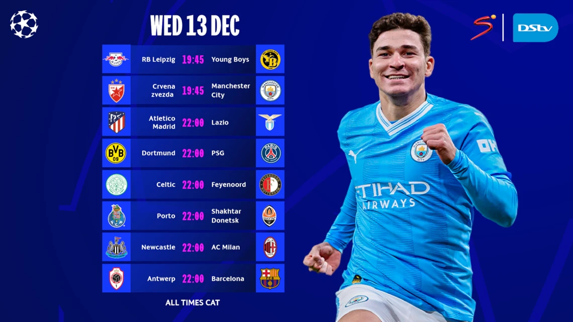 Champions League Matchday 6: Wednesday’s game-by-game preview | SuperSport