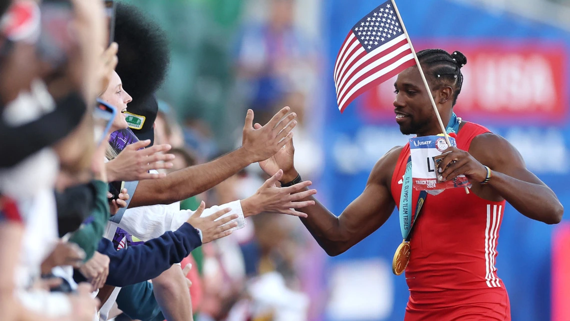 Lyles wins 100m at US trials to qualify for Paris Olympics | SuperSport