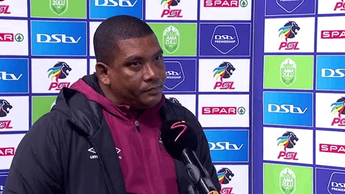 DStv Premiership | AmaZulu vs Swallows FC | Post-match interview with ...