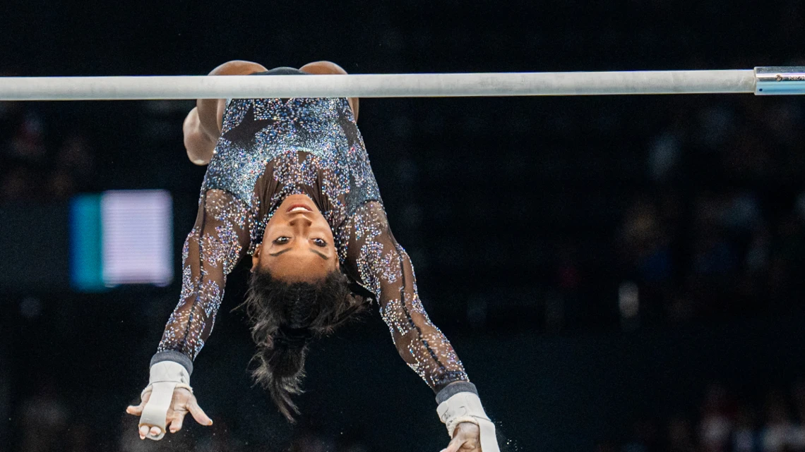 Biles doing well, back at practice after injury scare, mom says ...