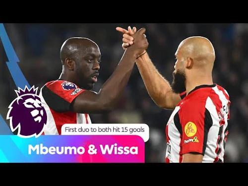 Mbeumo and Wissa are the first duo to both hit 15 goals this season ...