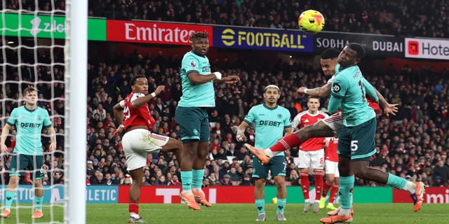 Arsenal need two own goals to scrape win against rock-bottom Wolves ...