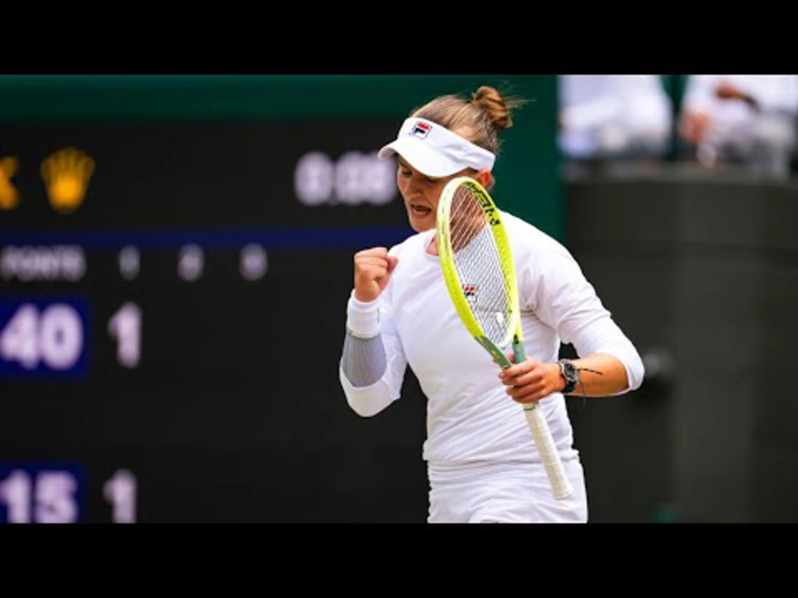 Jeļena Ostapenko v Barbora Krejčíková | Women's QF 3 | Highlights ...