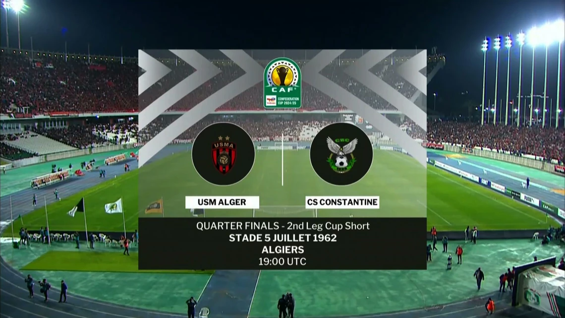 USM Alger v CS Constantine | Match Highlights | CAF Confederation Cup ...