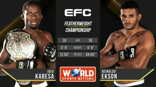 Igeu Kabesa v Reinaldo Ekson 2 | Featherweight Title Fight | EFC ...