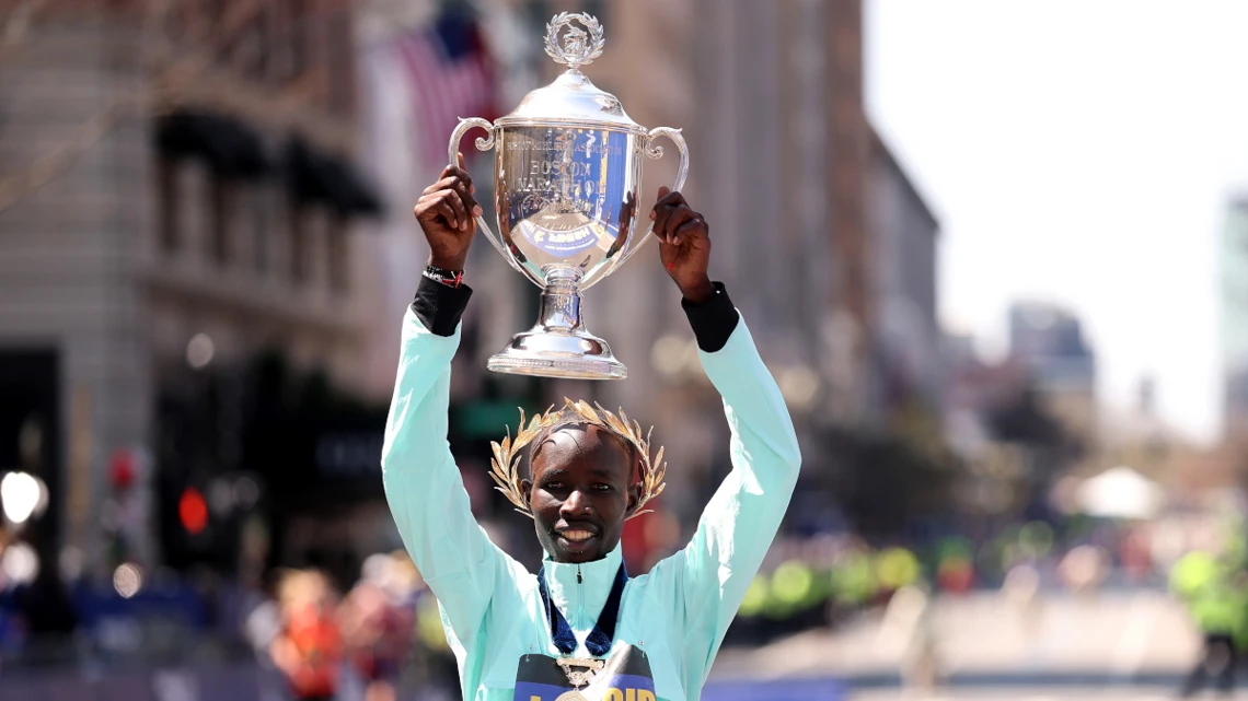 Korir wins Boston after early tumble, Lokedi denies Obiri 'three-peat ...