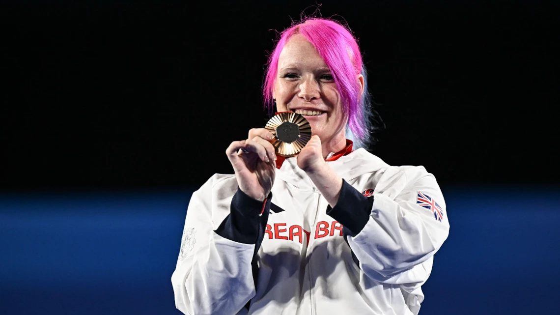 Britain's Grinham becomes first pregnant athlete to win Paralympics ...