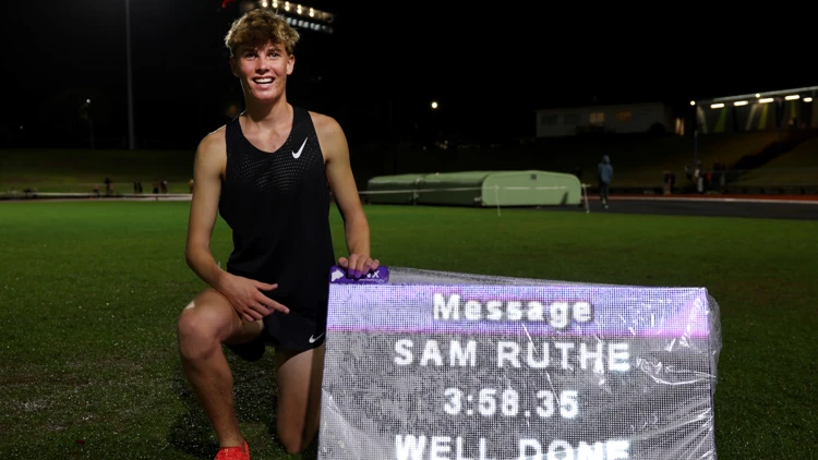 15-year-old Ruthe becomes youngest to run a sub-four minute mile ...