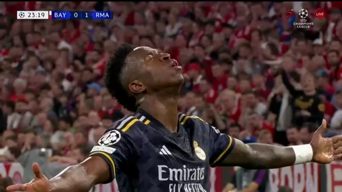Vinicius Junior Goal | Bayern Munich v Real Madrid | UEFA Champions ...