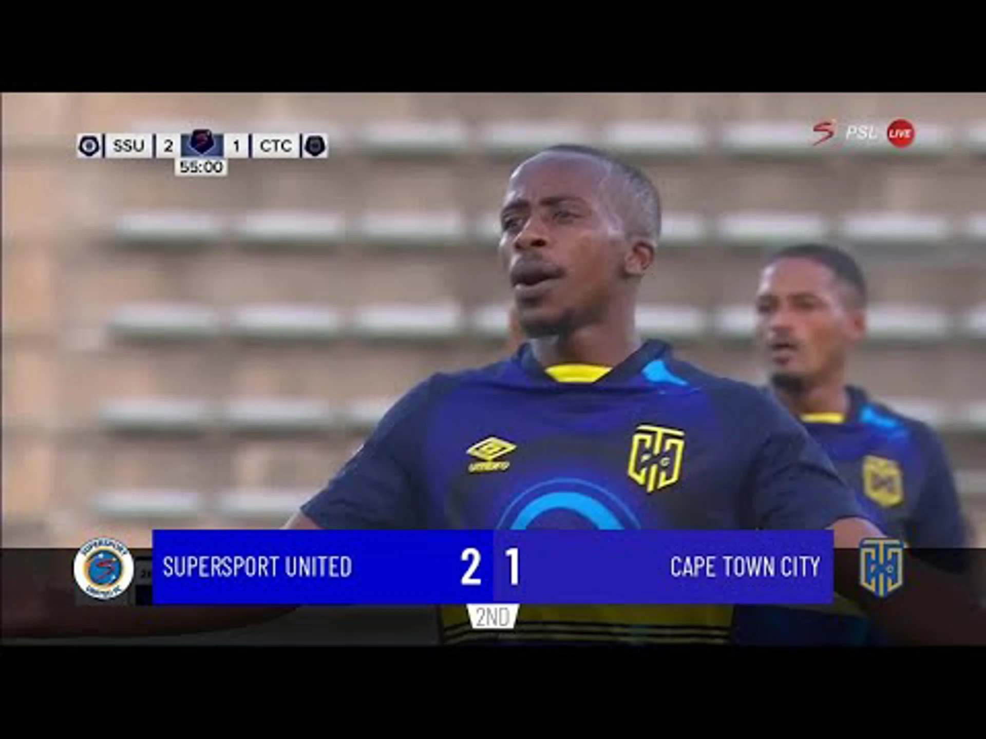 Thabo Nodada with a Red Card vs. Supersport United | SuperSport