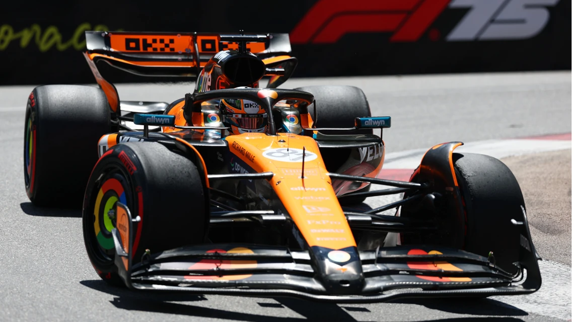 Piastri surprised by Ferrari pace as Leclerc tops Monaco practice ...