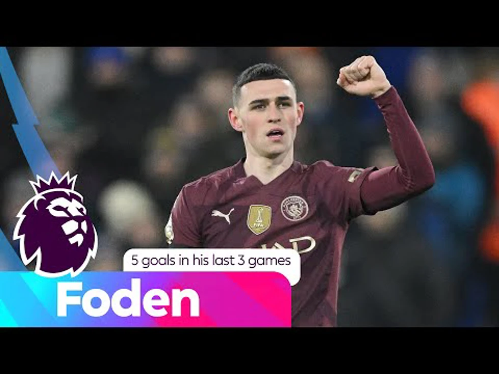 Foden has scored five goals in his last three games | Premier League ...