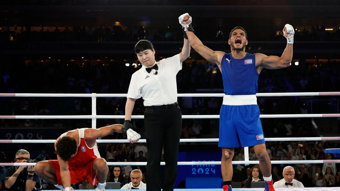 Cuba's Alvarez breaks French hearts to win men's lightweight gold ...