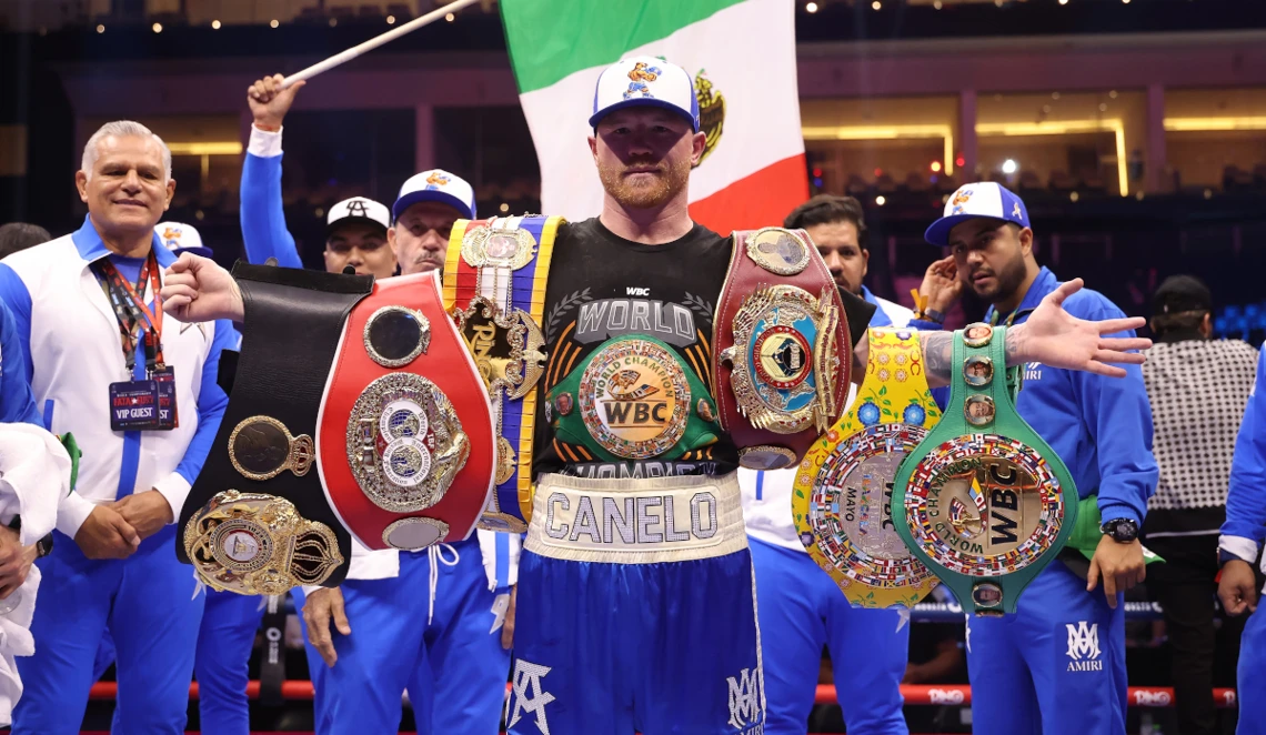 Canelo Alvarez unifies super middleweight titles on Saudi Arabia debut ...