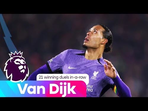 UNBEATABLE! Van Dijk has won his last 21 aerial duels! | Premier League ...