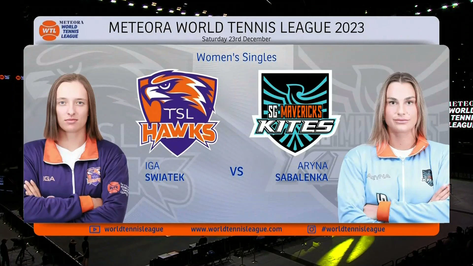 SG Mavericks Kites v TSL Hawks | Match Highlights | World Tennis League ...