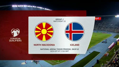 2022 FIFA World Cup Qualifiers | Europe | North Macedonia v Iceland ...