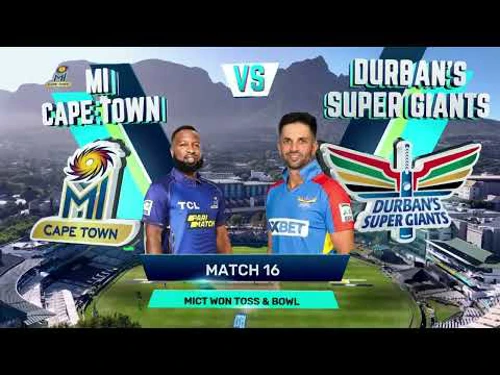 MI Cape Town v Durban Super Giants | Moments | SA20 Cricket League Group Stage | SuperSport