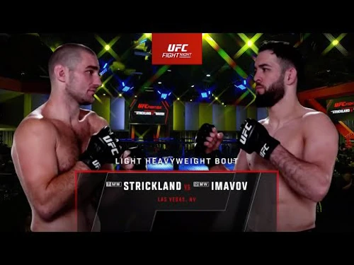 UFC Fight Night | Light Heavyweight | Sean Strickland v Nassourdine ...