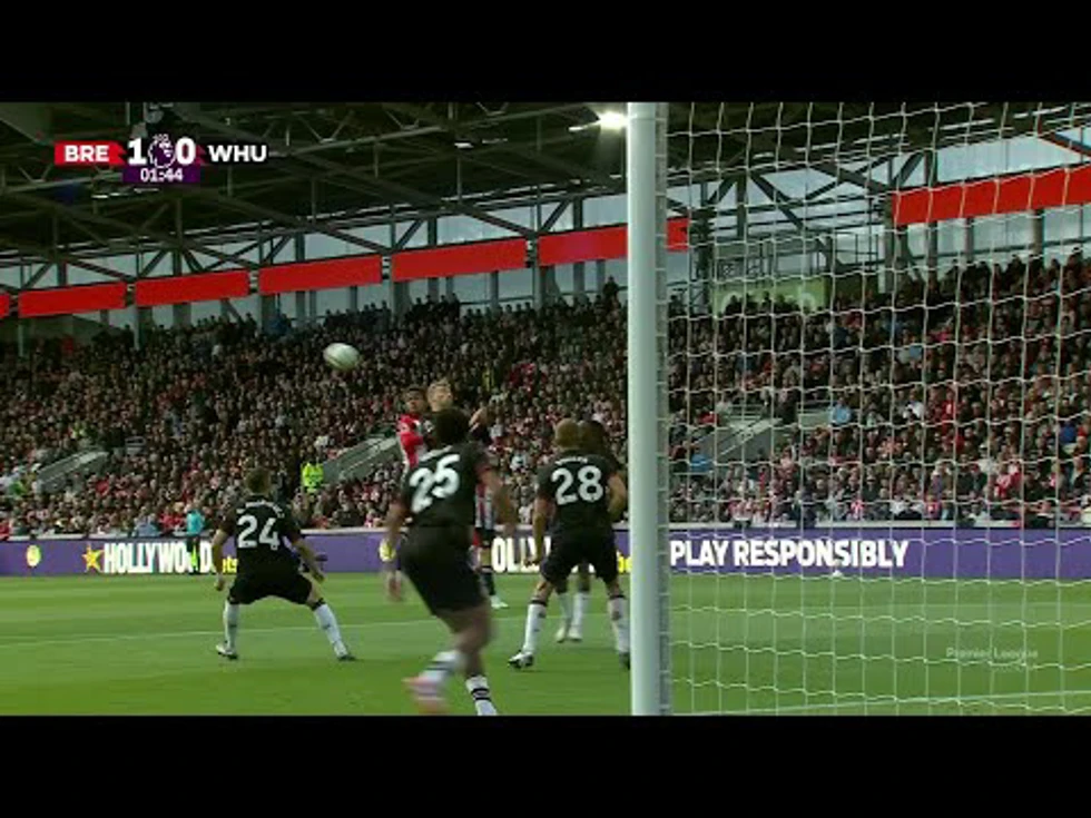 Bryan Mbeumo | 1ˢᵗ Minute Goal v West Ham | SuperSport
