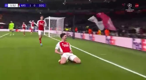 Declan Rice | 2nd Minute Goal v Dinamo Zagreb | SuperSport