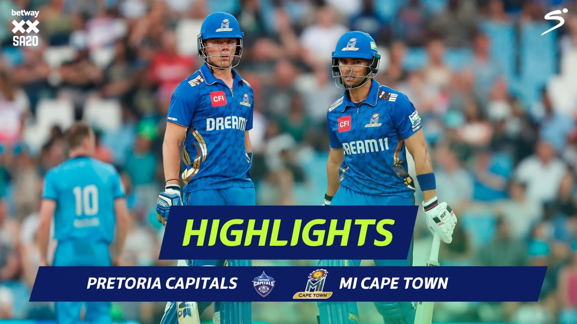 Pretoria Capitals v MI Cape Town | Short Highlights | Betway SA20 | SuperSport